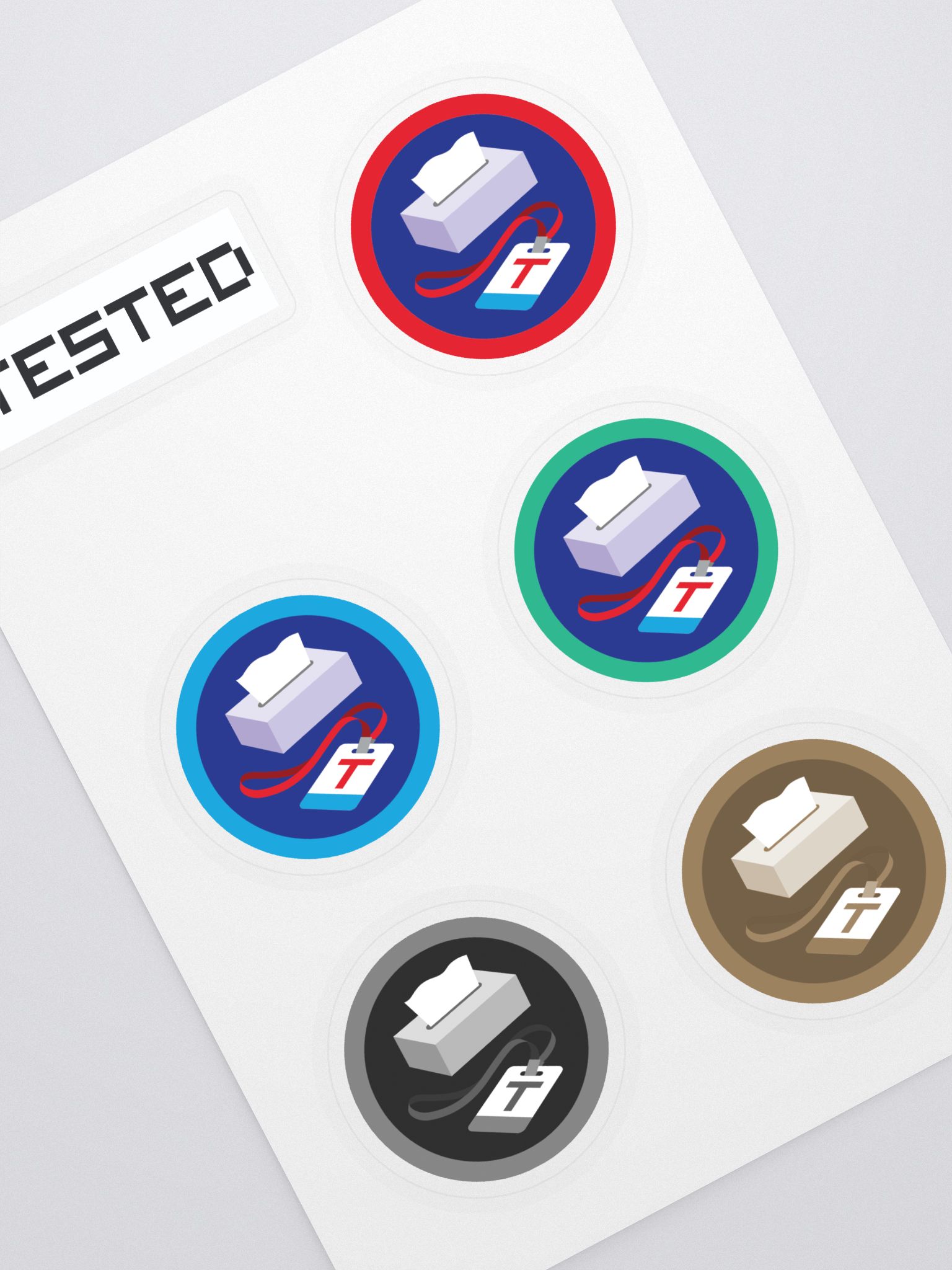 Caught Con Crud Sticker Sheet - Tested