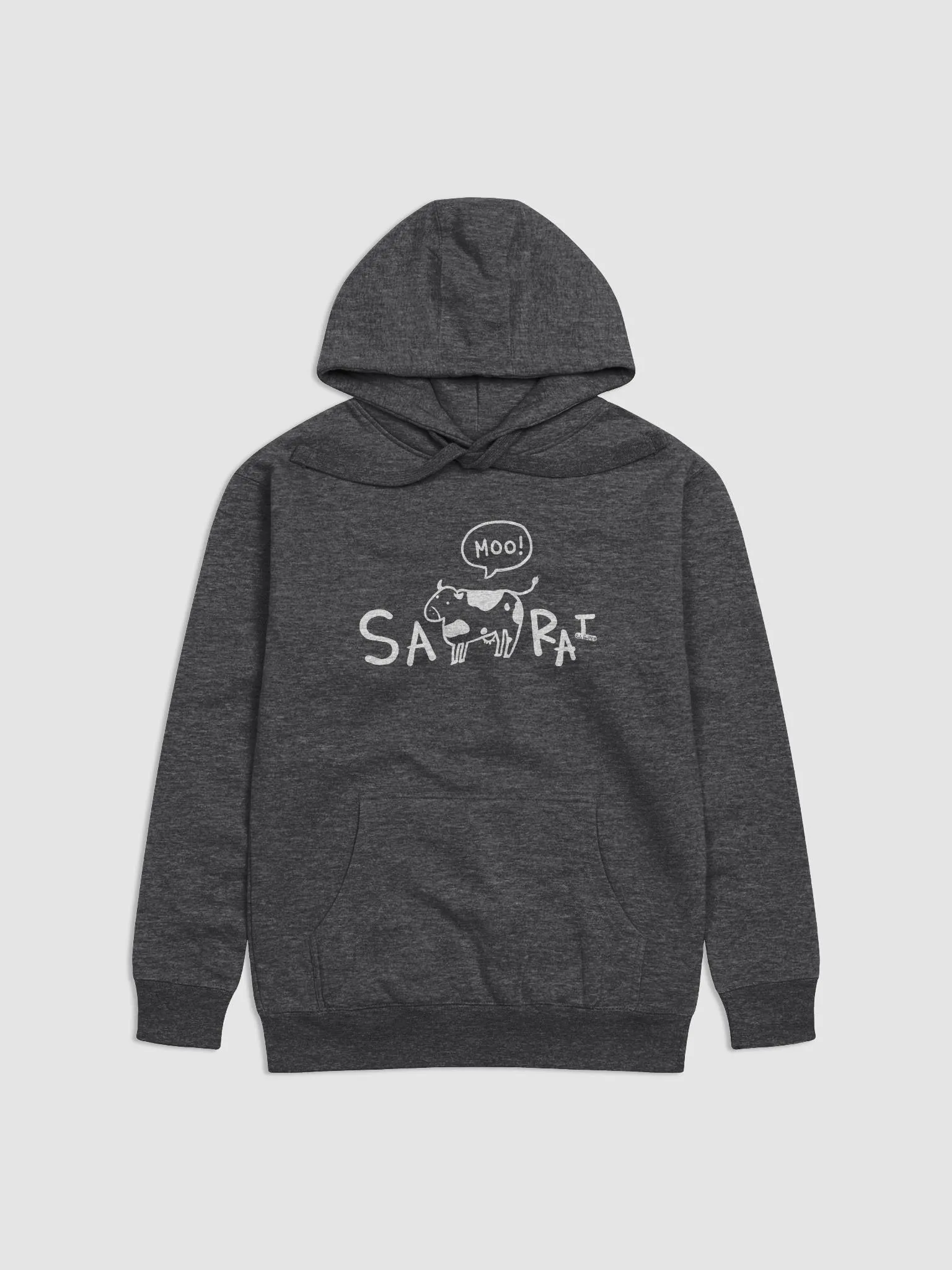 Sa-Moo-Rai (Samurai, White Text) Premium Hoodie | Paolo fromTOKYO Shop