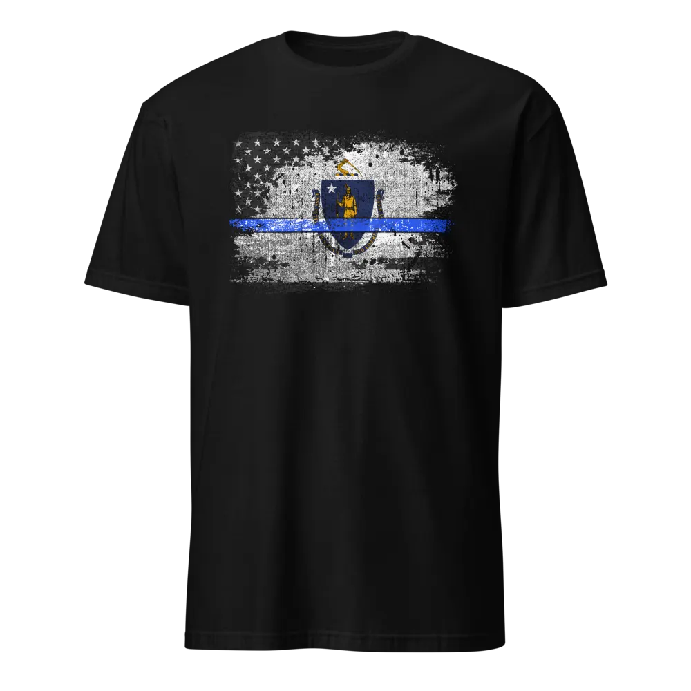 Massachusetts Thin Blue Line Flag | 1nation