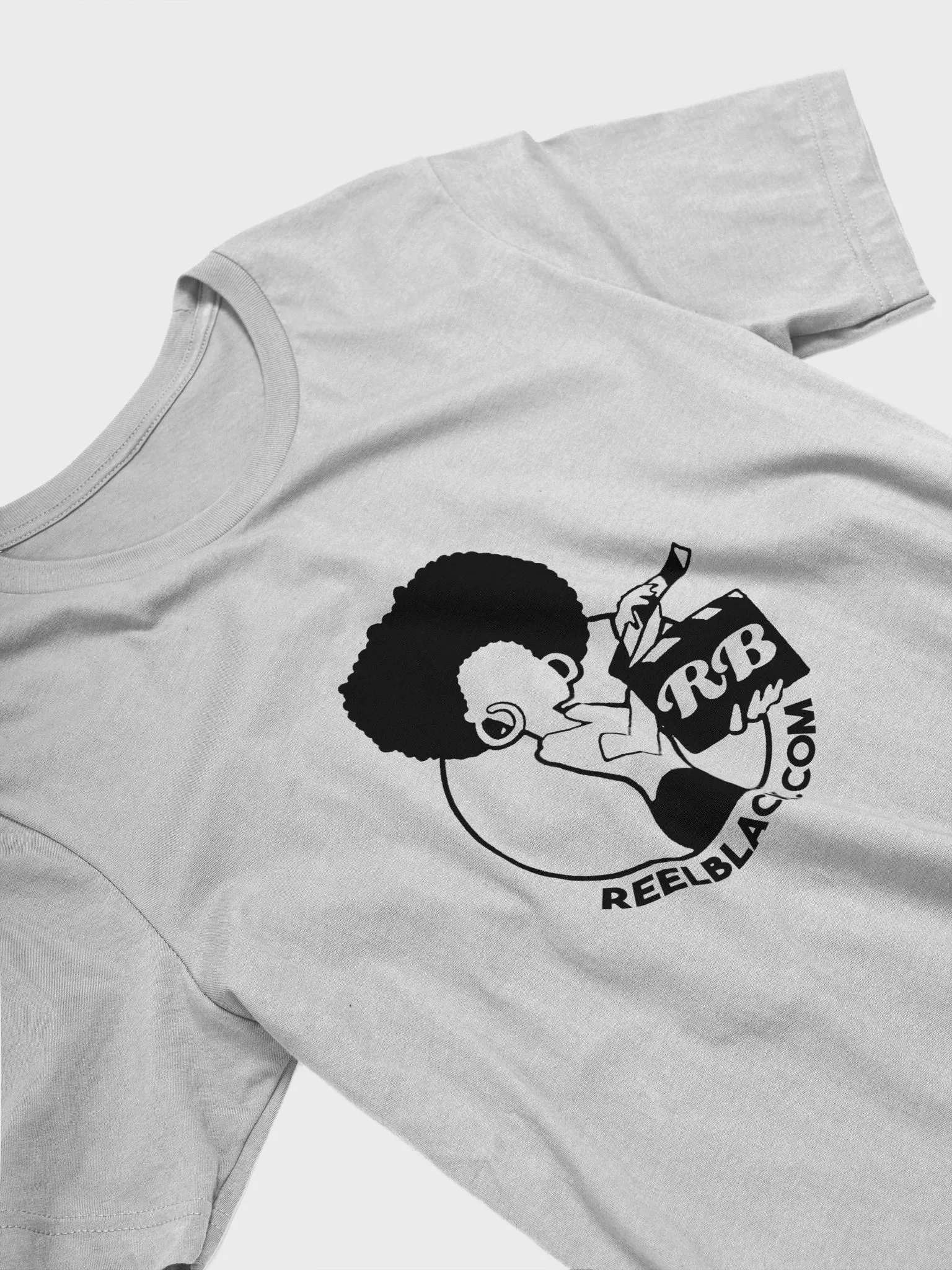 Reelblack Silhouette Logo Tee (Gray) | Reelblack