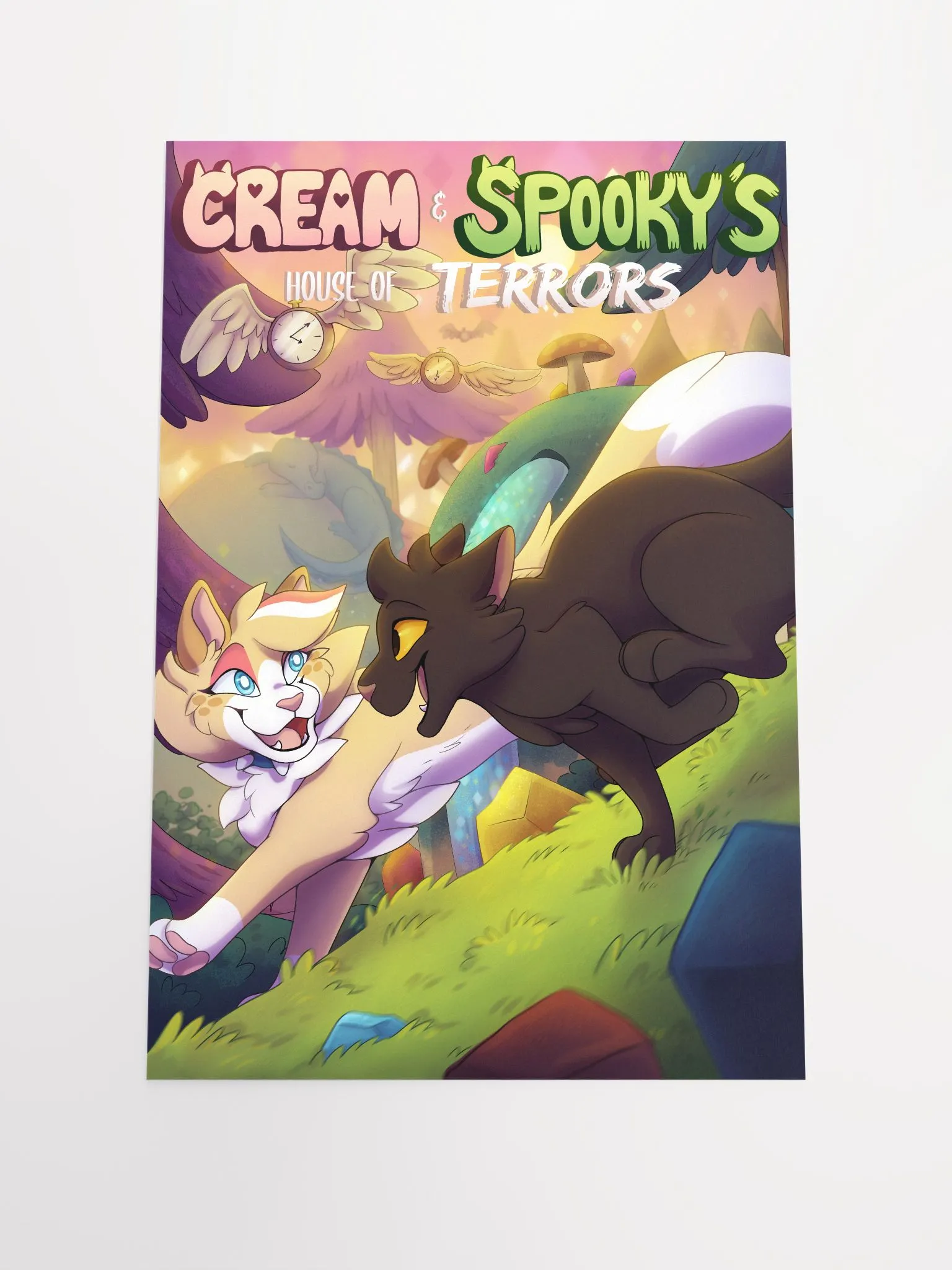 Cream & Spooky Cryptic Universe Poster | Roseshards Animation