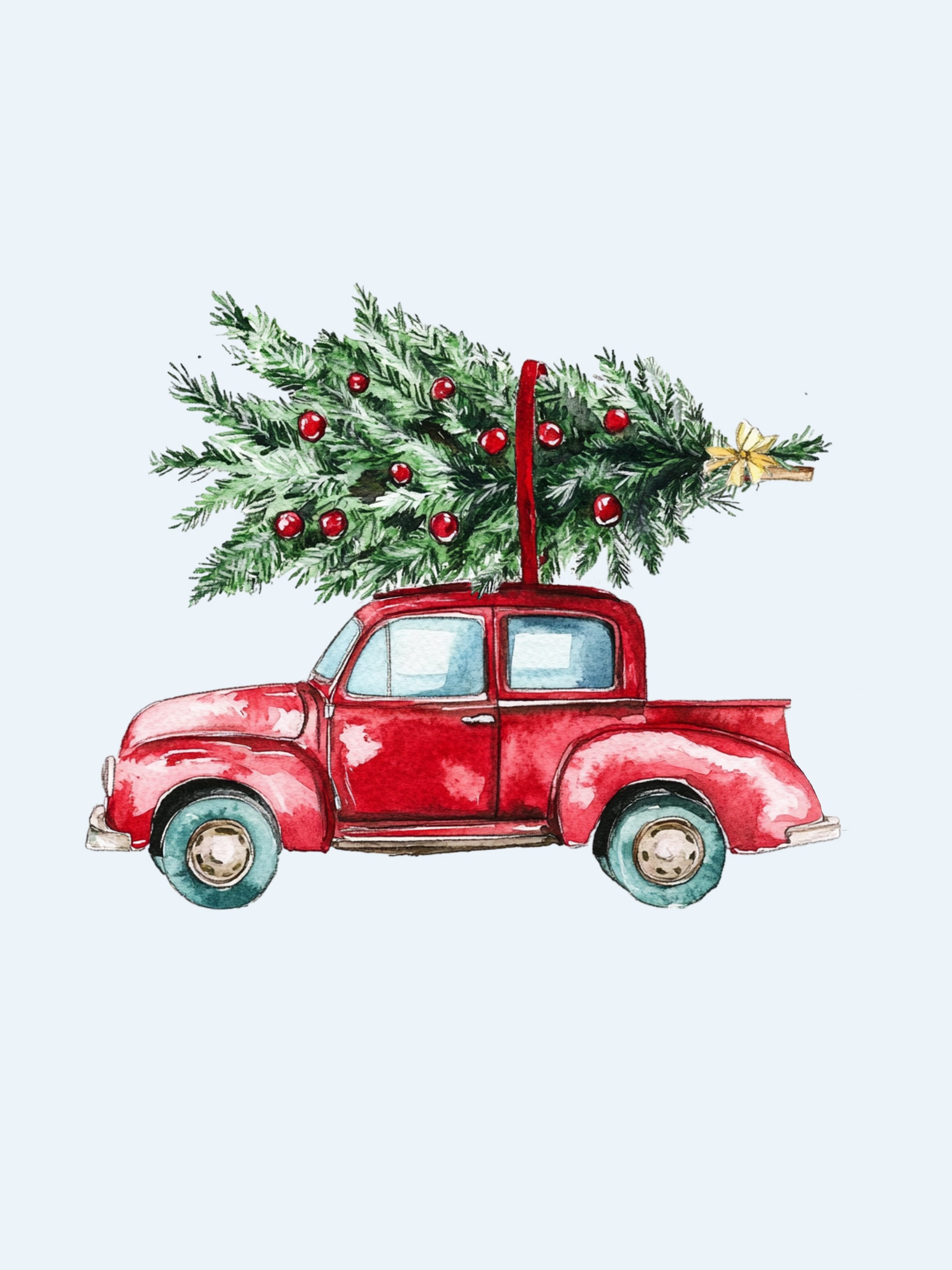 Christmas car - Clipart | Twinkle Patterns