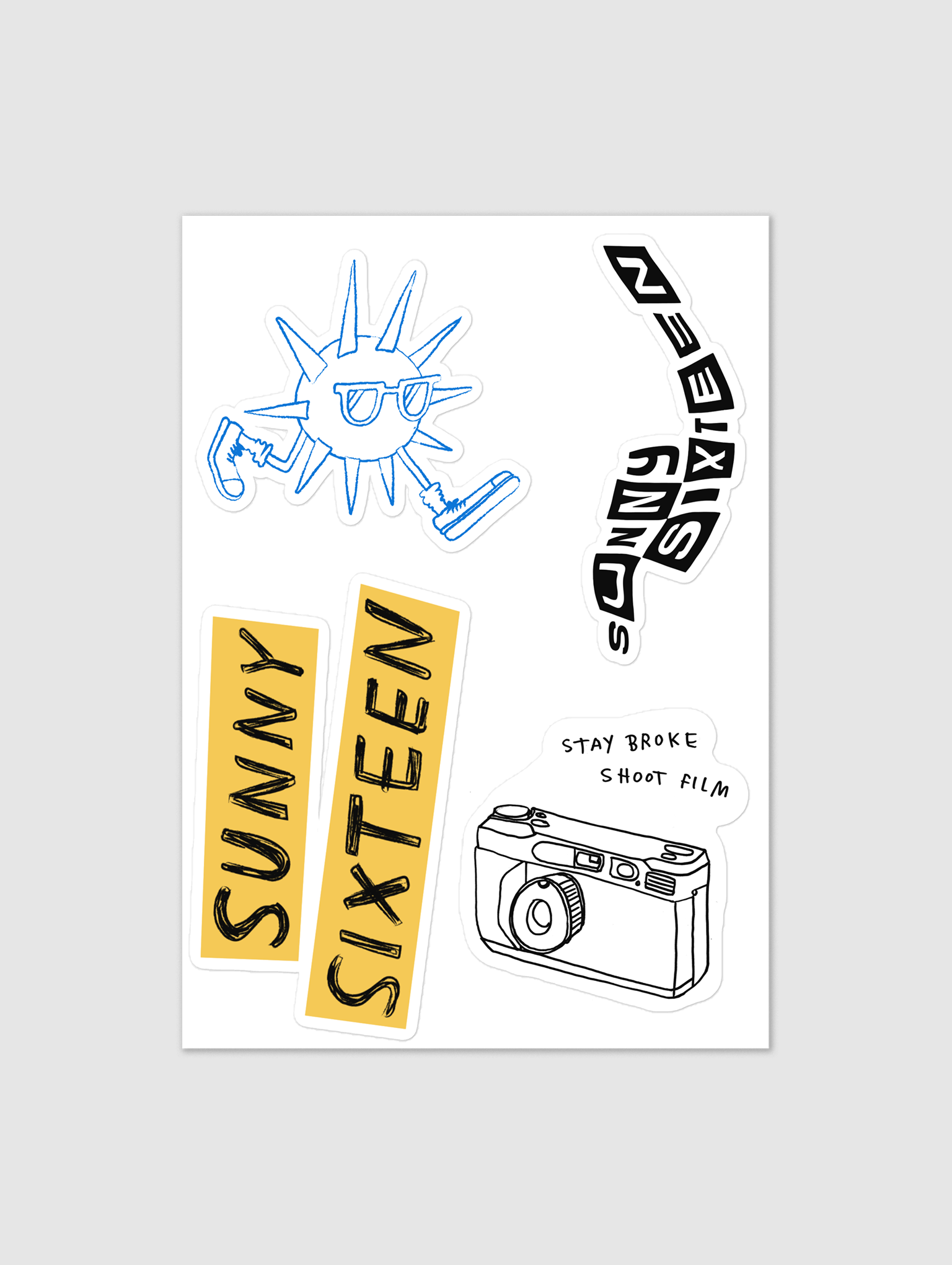 Sunny Sixteen Sticker Pack | Sunny Sixteen