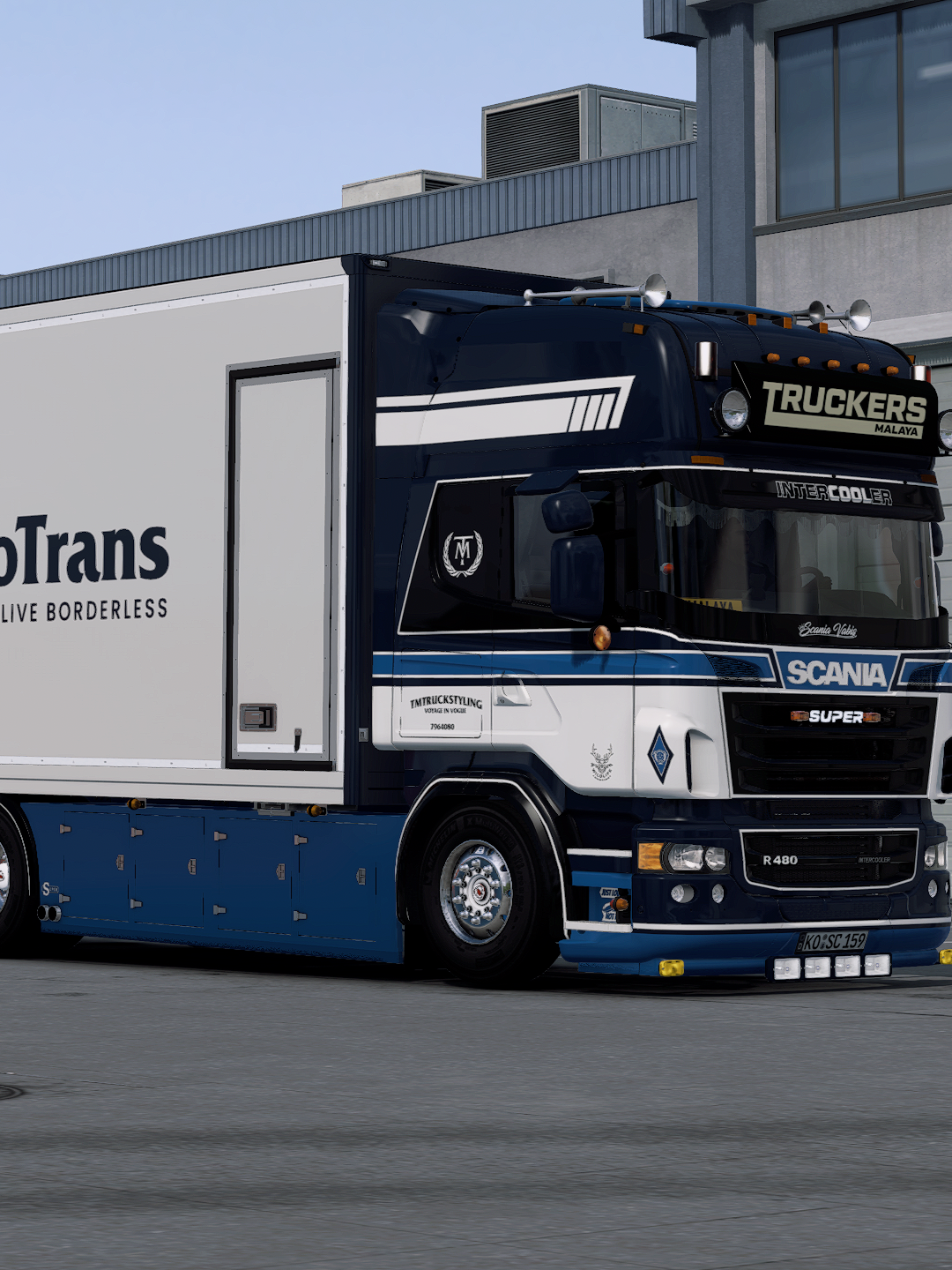 ETS2 TM Multicolor Skin Pack for Scania PGR with Rigid & Trailer Schmitz | TM Truckstyling by ...