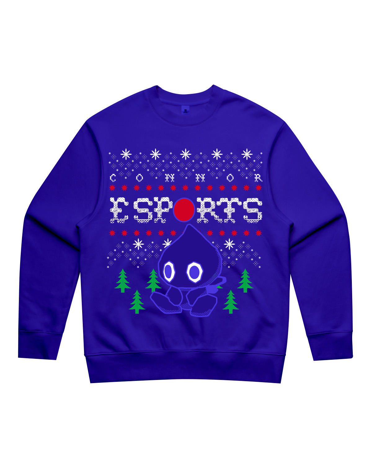 CHAO CHRISTMAS SWEATER- ROYAL BLUE | Connoreatspants CHAO CHRISTMAS SWEATER- ROYAL BLUE | Connoreatspants