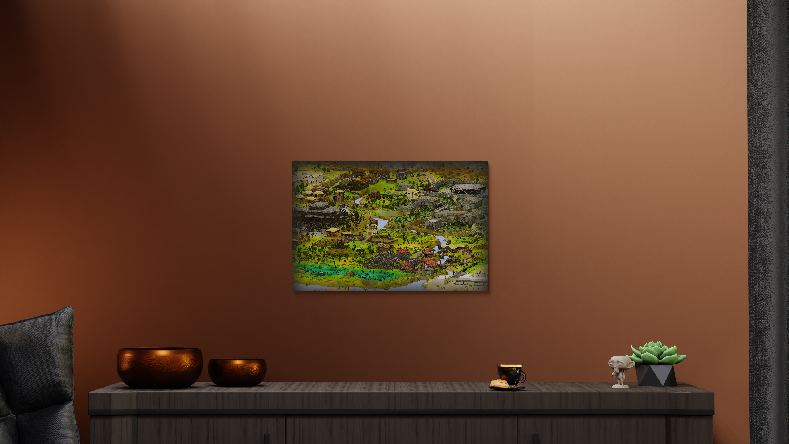 Misthalin | Enhanced Matte 3D OSRS Poster | RS Chronicles