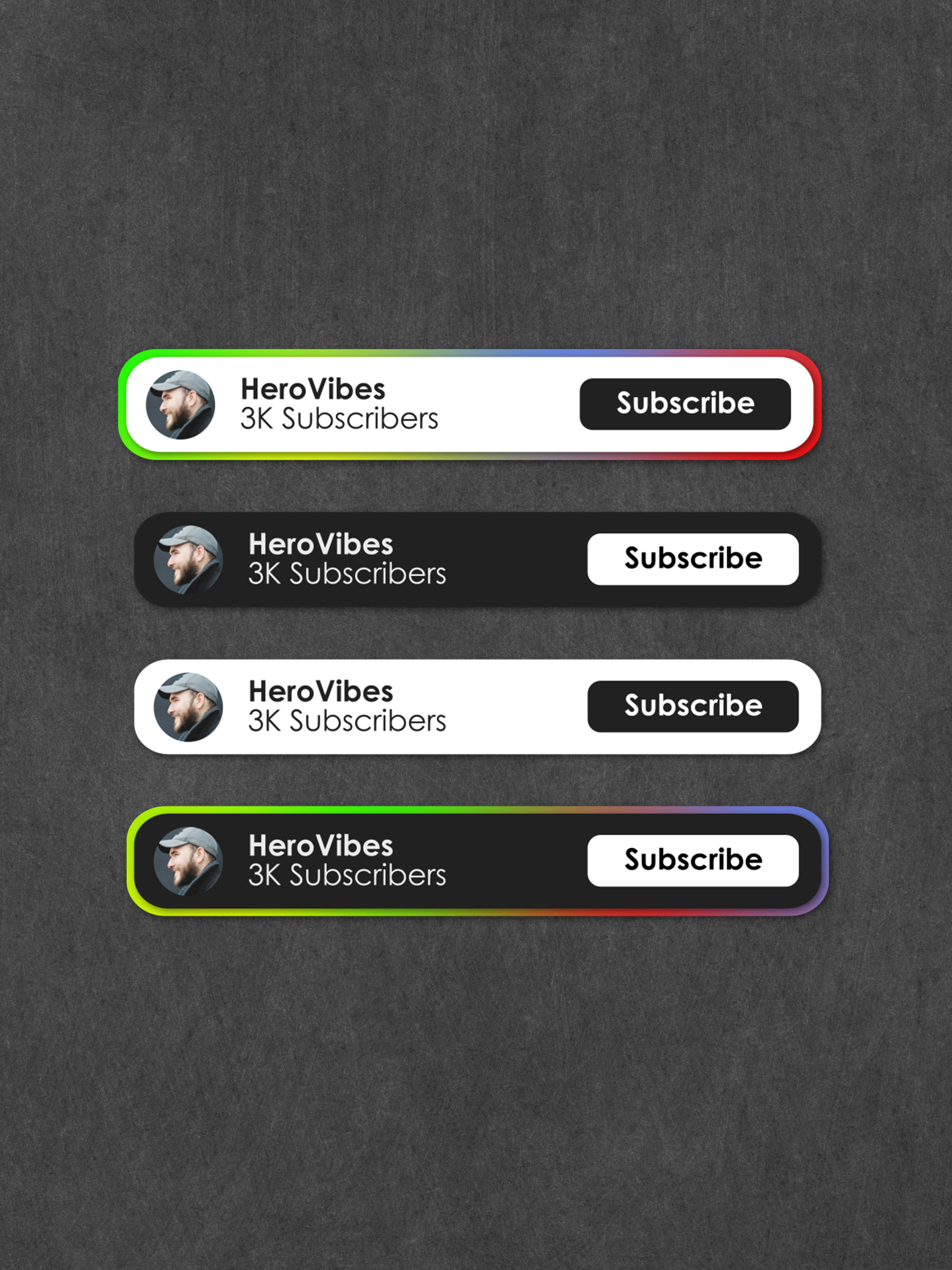 Subscribe CTA MOGRTs (4-In-1) | HeroVibes' Store