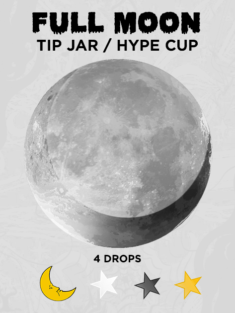 Full Moon Tip Jar Hype Cup Widget For Streaming Vampirekitten Merch