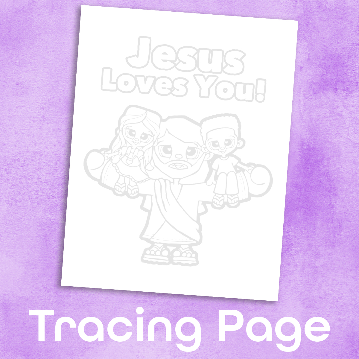 Jesus Loves You Coloring Page | JoyToTheSwirled