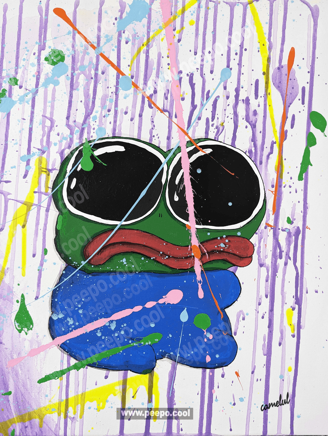 "PAINTED" SERIES: 006 - ORIGINAL CANVAS | peepo.cool