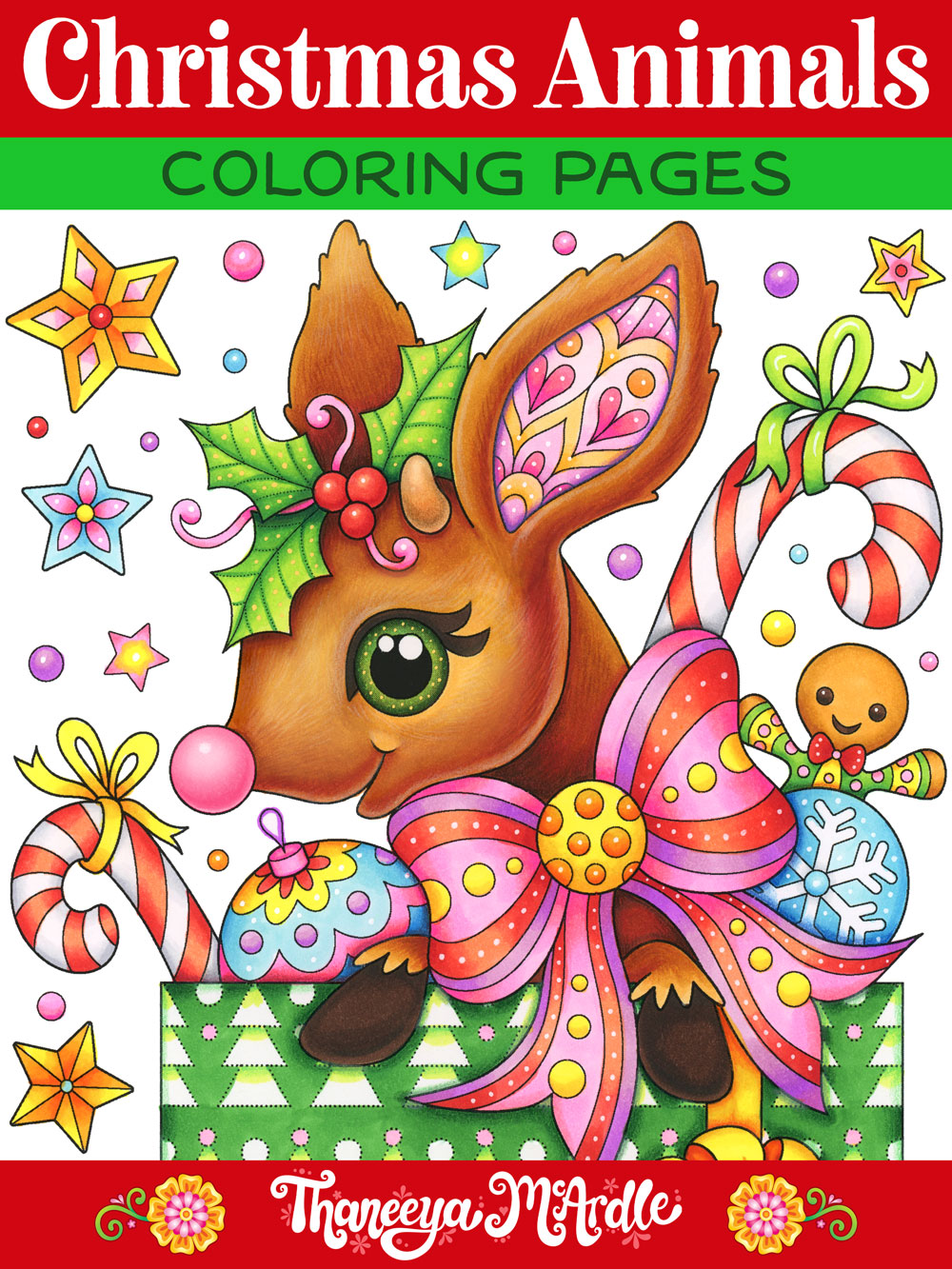 Christmas Animals Coloring Pages | Thaneeya
