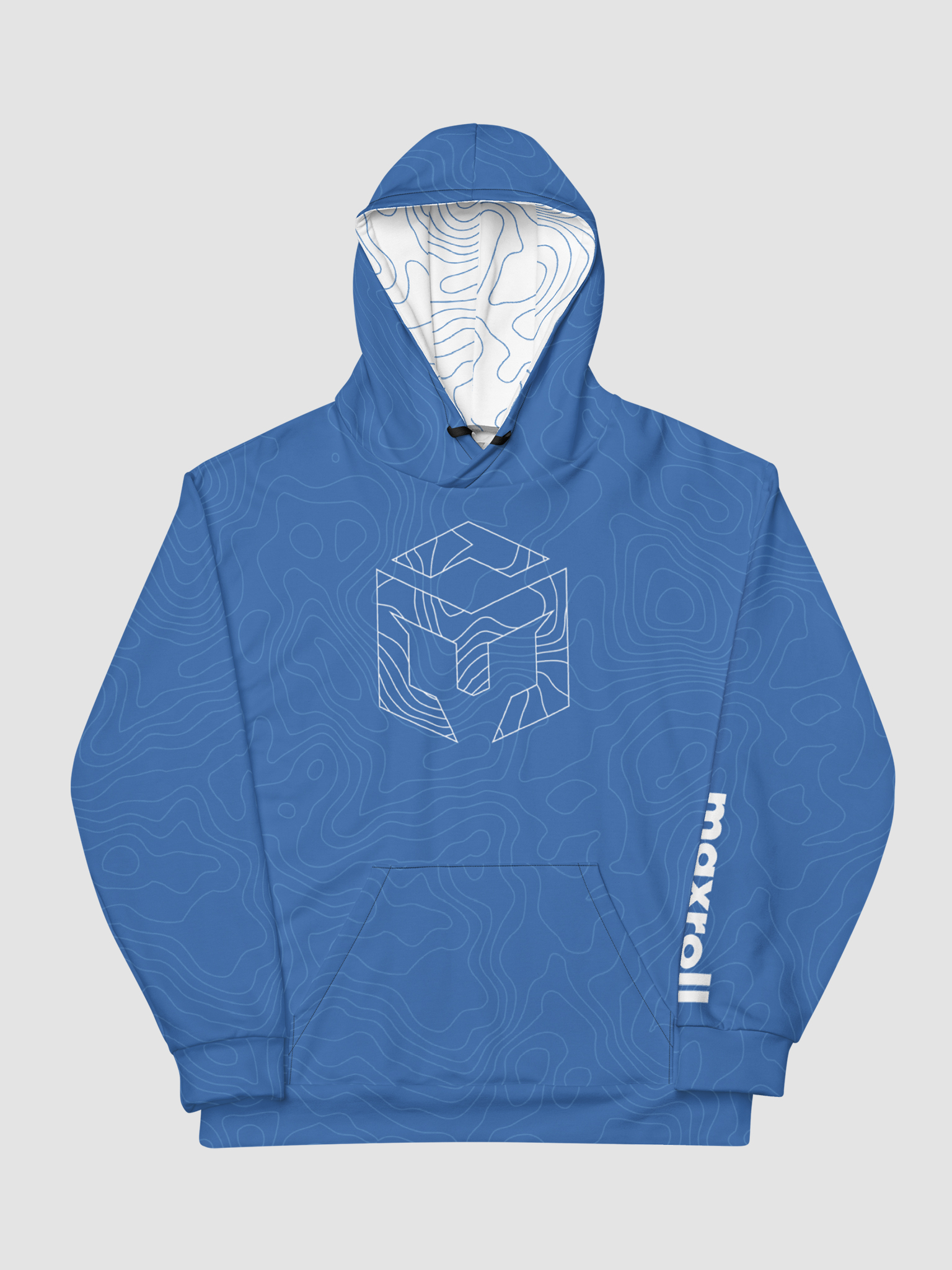 Maxroll Abstract Blue Hoodie | Maxroll Store