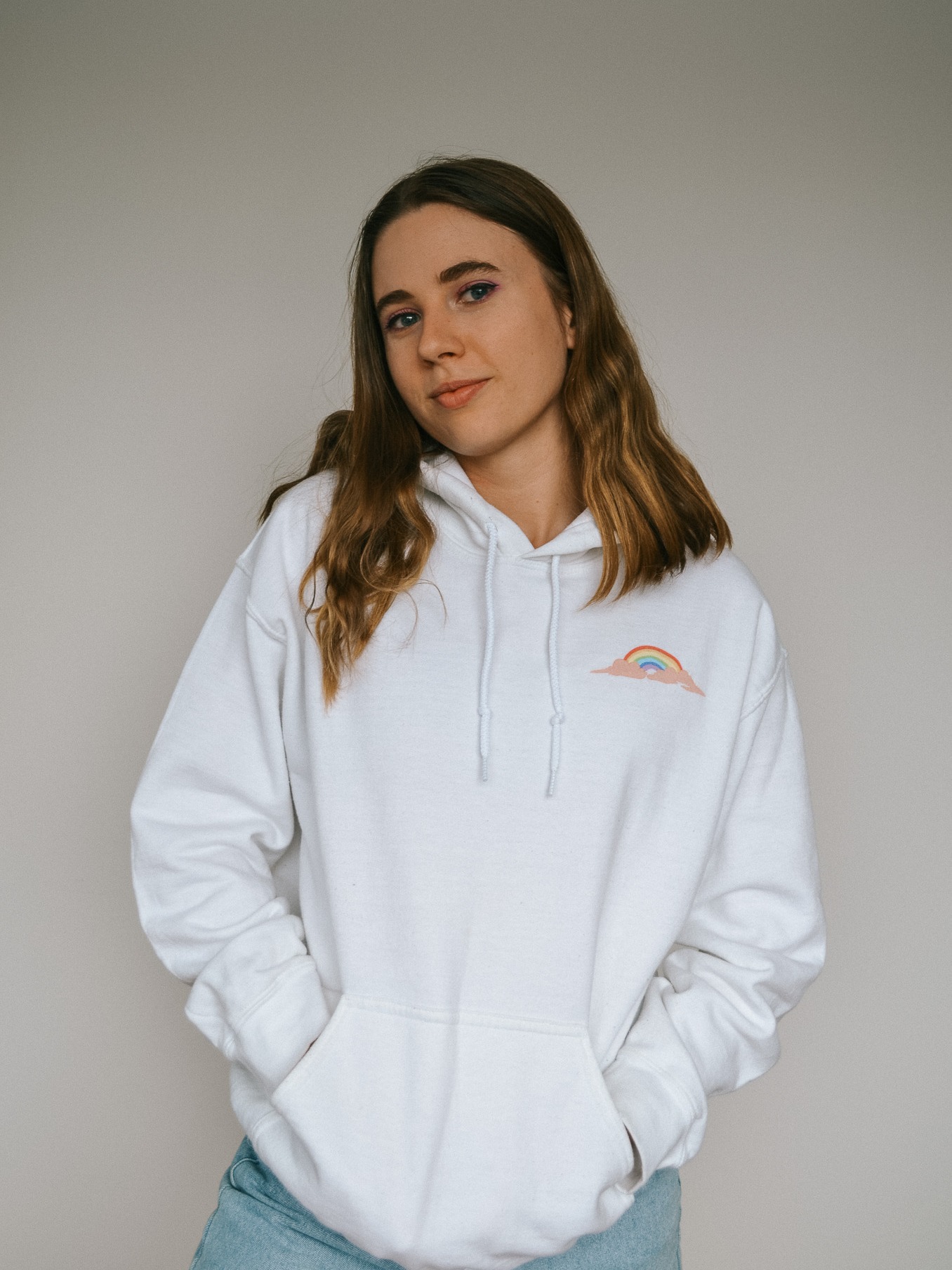 The Lovers Hoodie (White) | Lauren Elloise — Official Merch